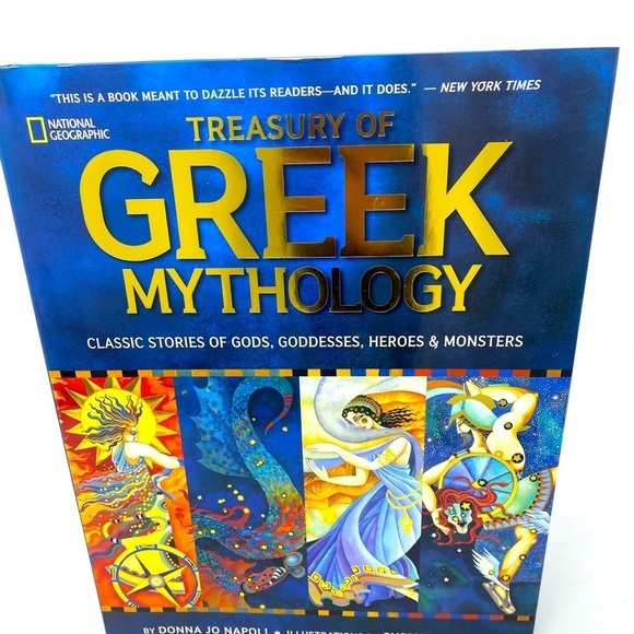 National Geographic | Other | New Treasury Of Greek Mythology Book ...